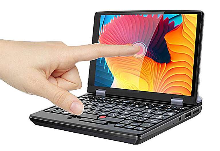 Pocket Laptop Intel Celeron 8GB 128GB Netbook windows 11 Handheld Mini ...