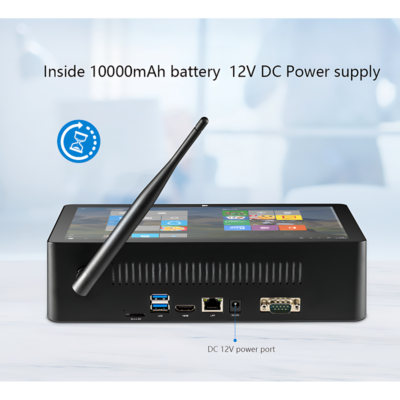 POE แท็บเล็ตแบตเตอรี่ 10,000mAh 10.1 นิ้วแท็บเล็ต Windows 6G + 64G ชิป ...